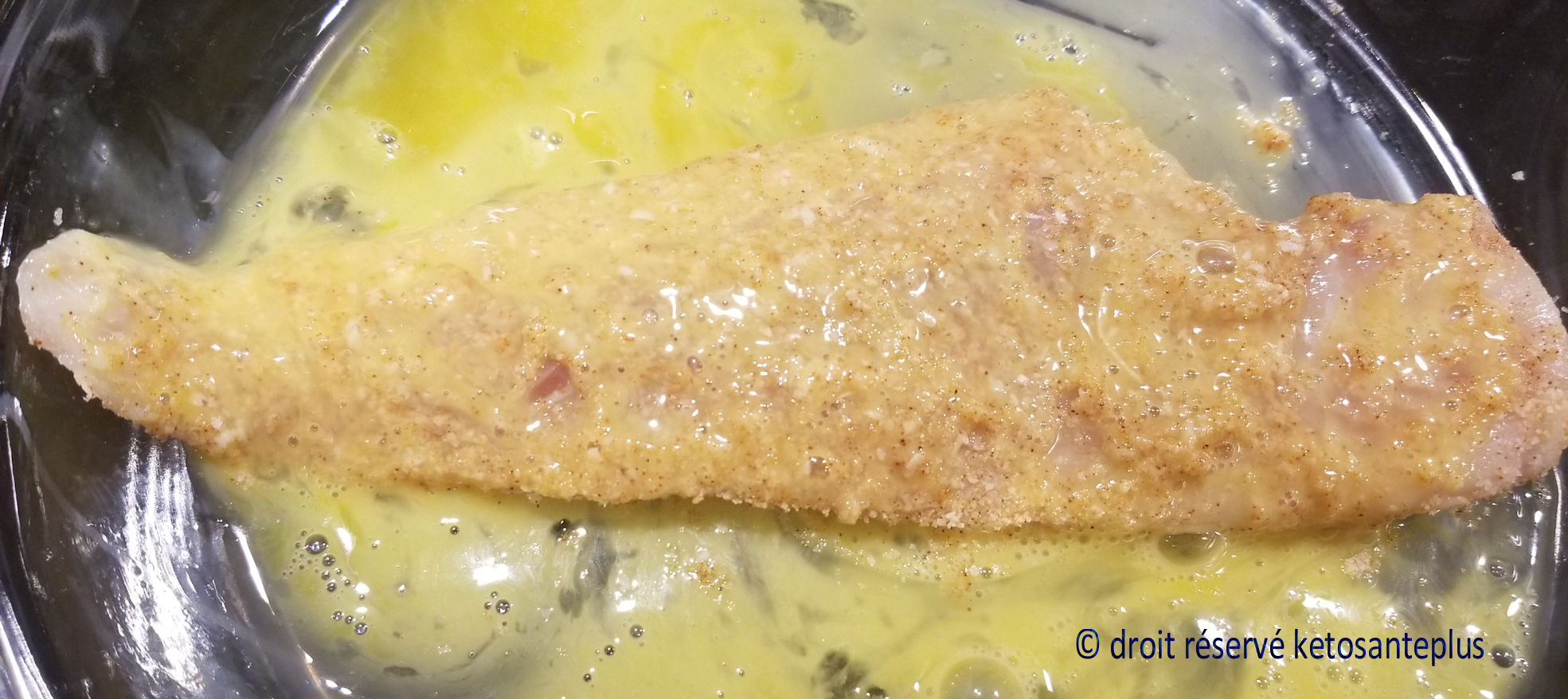 Filets de poisson panés keto / cétogène / sans gluten